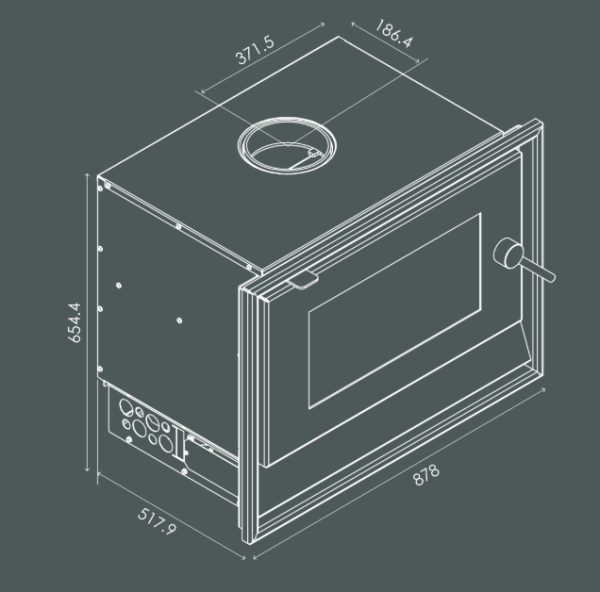 Blaze B820 Inbuilt Wood Heater | Order Online | Heating & Outdoors By ...