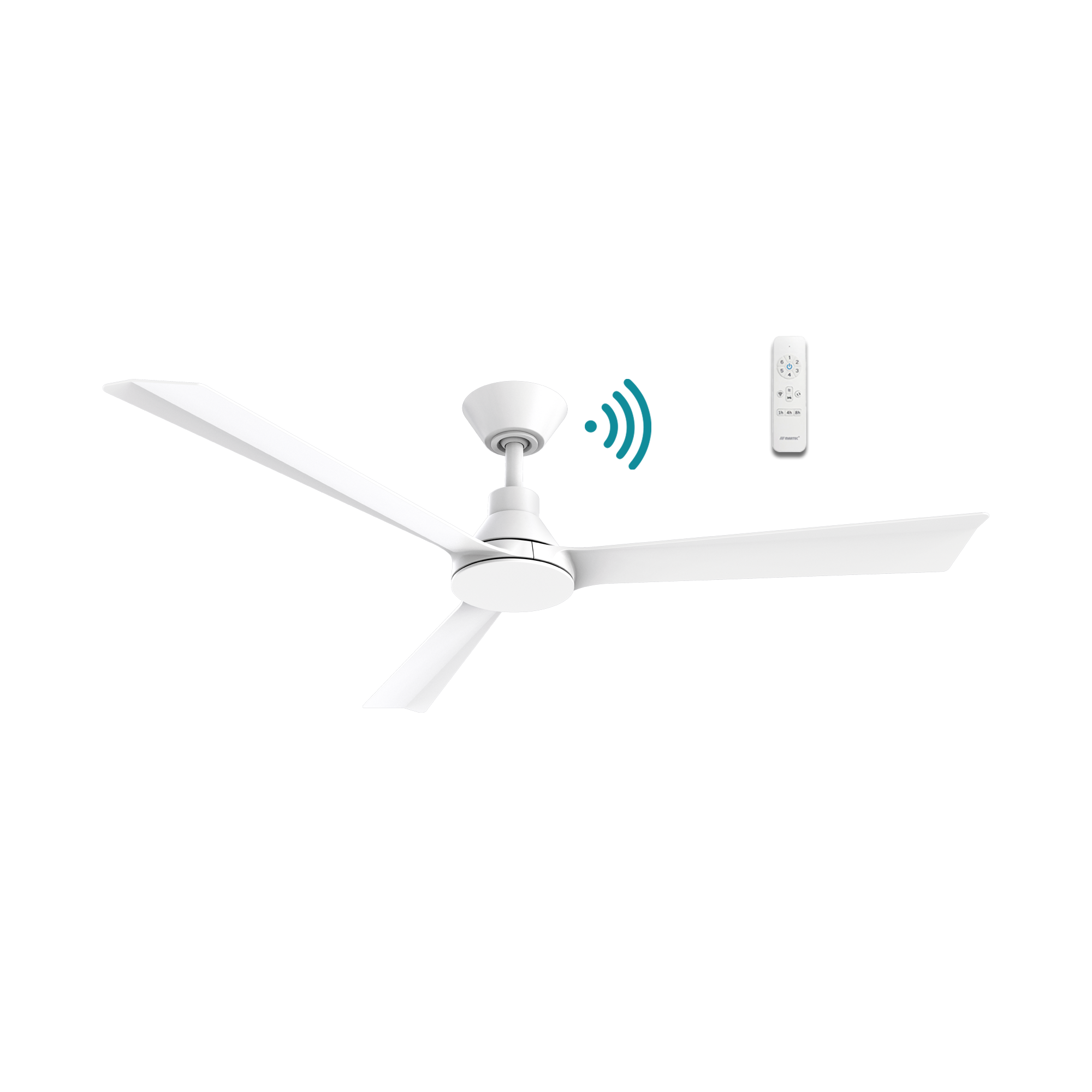 Martec Riviera 52 DC Remote Control Ceiling Fan Matt White | Order ...